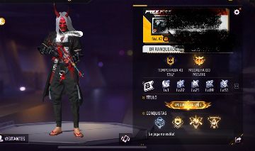 (CONTA FREE FIRE)PEITORAL MANOMAX - Free Fire - Contas Free Fire - GGMAX