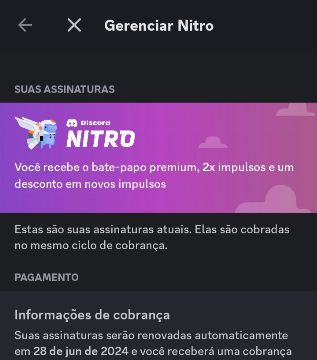Conta Discord com nitro trimensal - Discord - Nitro e Impulsos - GGMAX