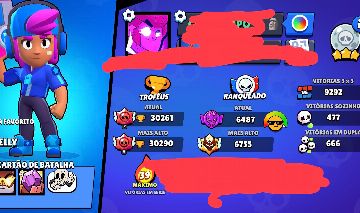 Conta boa. Com shelly estelar. 30k de - Brawl Stars - GGMAX