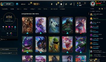 Conta LOL full champs, 426 skins , NVL - League of Legends - Contas - GGMAX