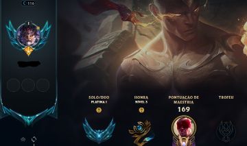 Conta smurf- platina1, ex dima, - League of Legends - Contas - GGMAX