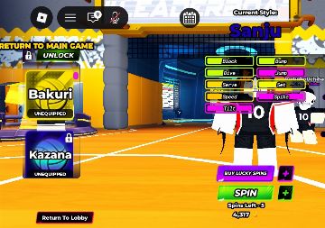 CONTA COM BAKURI+KAZANA, SANJU+ TOQUE - Roblox - Haikyuu Legends - GGMAX