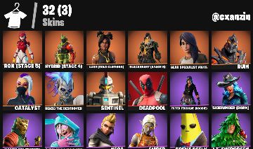 CONTA COM DEADPOOL, BANANA, ATEMPORAL - Fortnite - Contas Fortnite - GGMAX