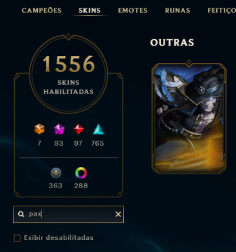 Conta LoL 1556 Skin c/ PAX TF/Valorant - League of Legends - Contas - GGMAX