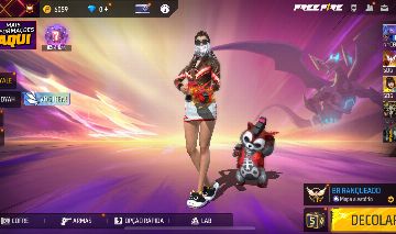 Conta rara de free fire, ump vermelha - Free Fire - Contas Free Fire ...