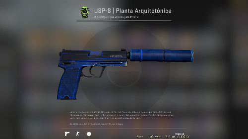 USP-S | Planta Arquitetônica - Counter Strike 2 - Skins - GGMAX