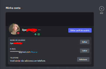 Conta com Bade Developer - Discord - GGMAX