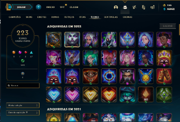 CONTA LEAGUE OF LEGENDS GOLD 2 SKINS 213 - League of Legends - Contas ...