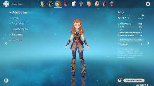 CONTA GENSHIN IMPACT AR 22 ALLOY HARPA - Genshin Impact - GGMAX