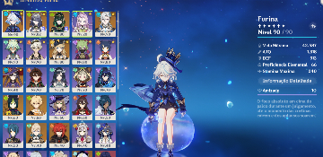 FURINA C6 + biss, nefer e lauma, - Genshin Impact - Contas - GGMAX