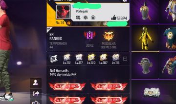 X1: CONTA SUPER RARA UMP RUBY CALÇA - Free Fire - Contas Free Fire - GGMAX