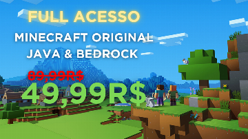 MINECRAFT FULL ACESSO PERMANENTE (JAVA - Minecraft - GGMAX