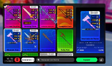 Machado de flores shiny aura:poinson - Roblox - Death Ball - GGMAX