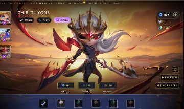 Conta TFT com chibi Yone T1 + Passe do - League of Legends - Teamfight ...