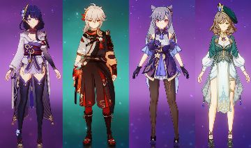 RAIDEN + KAZUHA + KEQING + SKIN LISA - Genshin Impact - Contas - GGMAX