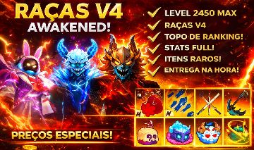 CONTAS DE BLOX FRUITS ENDGAME RAÇAS V4 - Roblox - Blox Fruits - GGMAX