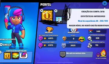 Conta brawl stars 2018(Shelly Estelar) - Brawl Stars - GGMAX
