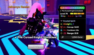 IGRIS SHINY ALLMIGHTY "THE CURSED - Roblox - Anime Defenders - GGMAX