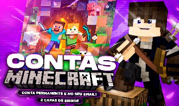 CONTAS DE MINECRAFT JAVA E BEDROCK COM - Minecraft - Contas - GGMAX