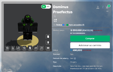 Roblox Limited - Dominus Praefectus - Roblox - Outros jogos Roblox - GGMAX