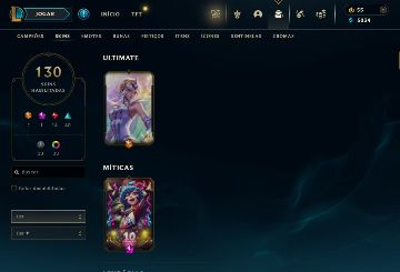 NVL 257 +130 Skins - +125 Champs - - League of Legends - Contas - GGMAX