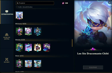 Conta lol + tft chibi lee sin dracomante - League of Legends ...