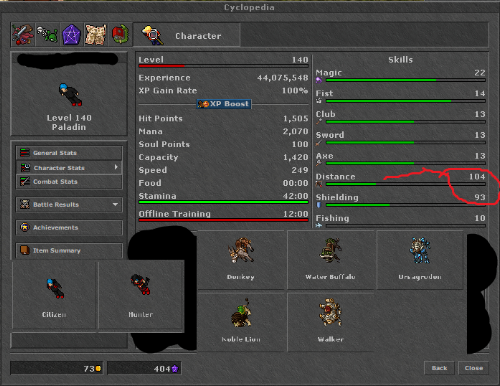 Conta Tibia Global Vários Chars 100+ - Tibia - Contas - GGMAX