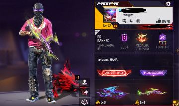 Conta Free Fire Gemada Segundo Passe - Free Fire - Contas Free Fire - GGMAX