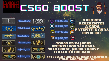 Suba de Patente CSGO - R$15 por patente - Counter Strike 2 - Boost de ...