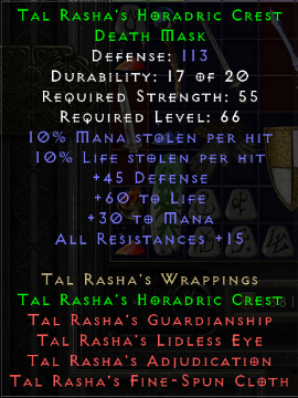 Tal Rasha Mask - Diablo 2 Resurrected - Outros Jogos - GGMAX