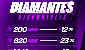 Dimas Disponível - Free Fire - Diamantes Free Fire - GGMAX