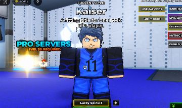 Conta com o personagem kaiser - Roblox - Blue Lock Rivals - GGMAX