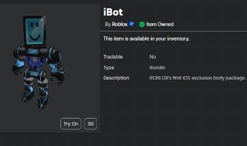 CONTA ROBLOX 2011 (IBOT BUNDLE + IBOT - Roblox - Outros jogos Roblox ...