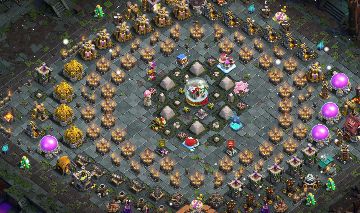 Cv9 FULL COM PEDRAS E ESTÁTUAS RARAS - Clash of Clans - GGMAX