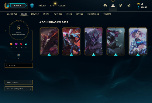 Conta lvl 23 18 mil de essência azul - League of Legends - Contas - GGMAX