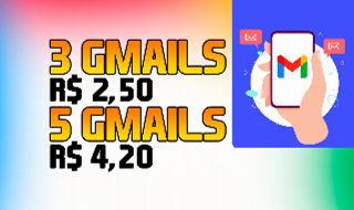 CONTAS GMAIL NOVAS COM GARANTIA! - Emails - GGMAX