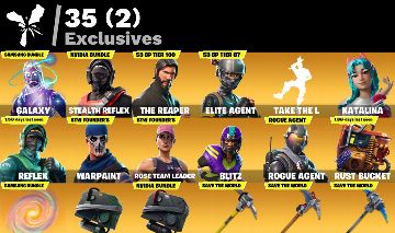 65 SKINS S3 FULL GALAXY STEALTH REFLEX - Fortnite - Contas Fortnite - GGMAX