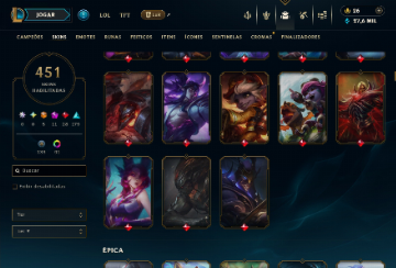 Conta LOL BR 451 Skins - 6 Prestige - - League of Legends - Contas - GGMAX