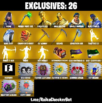 208 SKINS GLOW MERRY MINTY BOMBER - Fortnite - Contas Fortnite - GGMAX