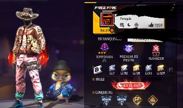 Conta antiga com segundo passe feminino - Free Fire - Contas Free Fire ...