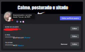 Conta Discord Nitro upado BOOST LVL 8 - Discord - Contas Iniciais - GGMAX