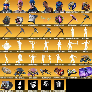 254 Skins | Travis | Neo Versa | Astro - Fortnite - Contas Fortnite - GGMAX