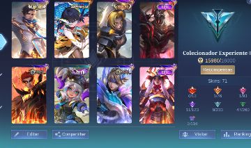 Conta com 71 skins com ruby aspirant - Mobile Legends - GGMAX