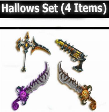 HALLOW SET + BORDA DE HALLOW + LÂMINA - Roblox - Murder Mystery 2 - GGMAX