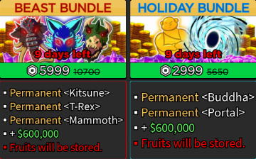 BEAST BUNDLE E HOLIDAY BUNDLE NO BLOX - Roblox - Blox Fruits - GGMAX