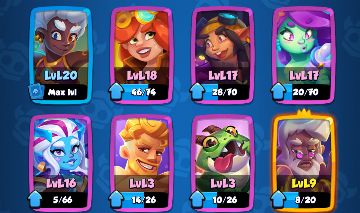 Conta Rush Royale, várias cartas 15 e - Rush Royale - GGMAX