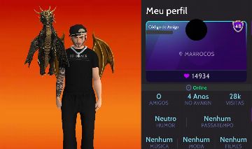 (CONTA AVAKIN LIFE MASCULINA) ITENS - Avakin Life - GGMAX