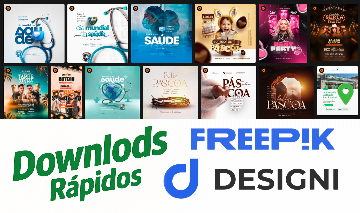 DOWNLOADS FREEPIK / DESIGNI / ENVATO - Serviços Digitais - GGMAX