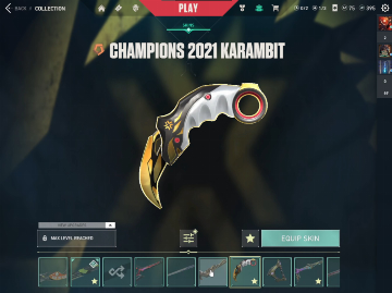 KARAMBIT champion 2021 - Valorant - Contas - GGMAX
