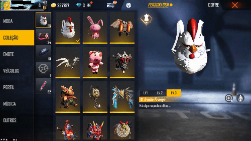 CONTA COM SEGUNDO PASSE E STEAMPUNK - Free Fire - Contas Free Fire - GGMAX